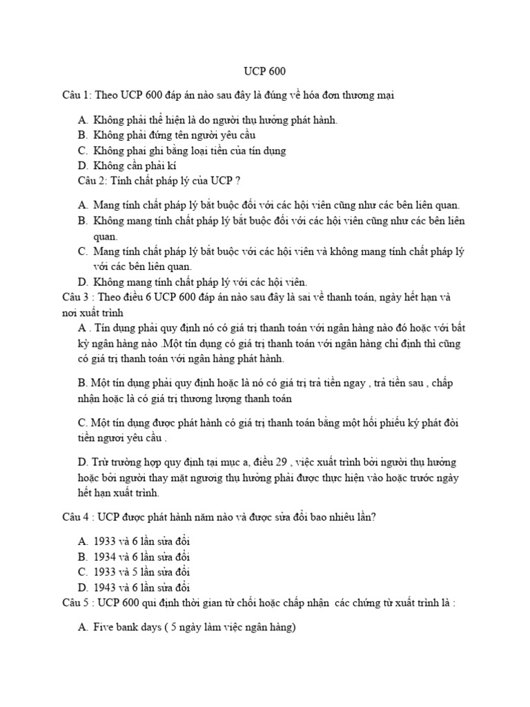 BT - TTQT - Ucp 600 | PDF