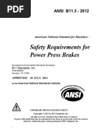 ANSI B11 Standards Safety of Machinery Group 1 1 | PDF | Safety | Risk
