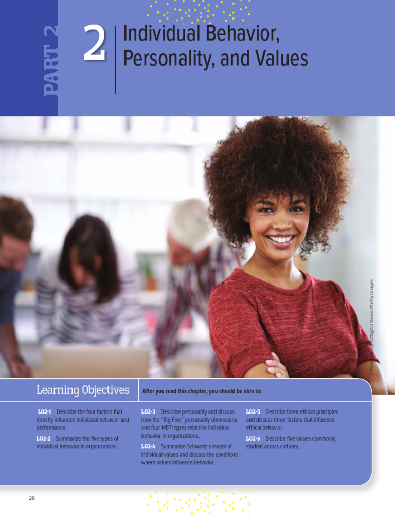 Chapter 2 (Shane 2019) Individual Behavior, Values, and Personality ...