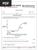 Science Exam Paper - Cambridge Lower Secondary Checkpoint Oct 2024 | PDF