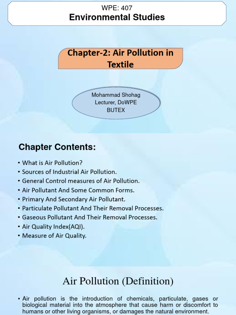 Air Pollution | PDF | Air Pollution | Particulates