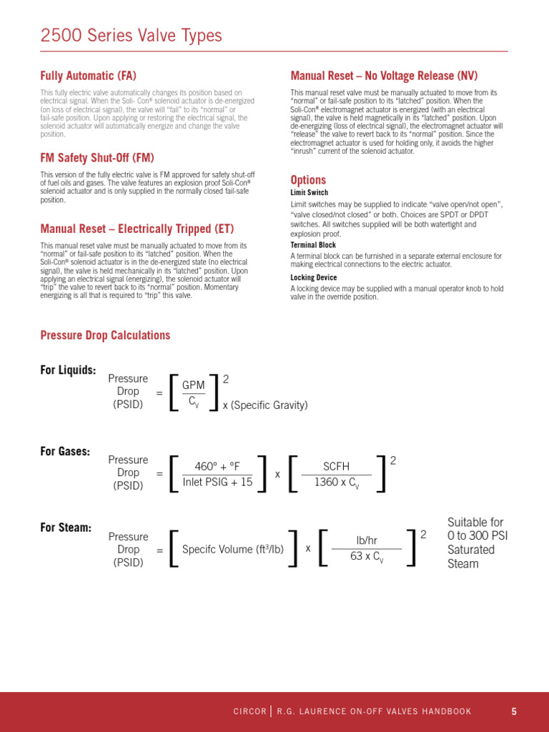 2500 Valves | PDF | Switch | Valve