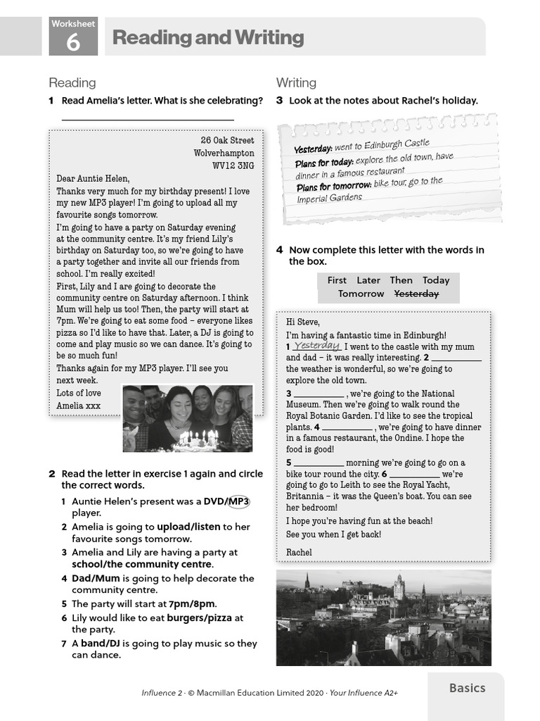 L2_A2PLUS_W6_Basics_Reading_Writing | PDF