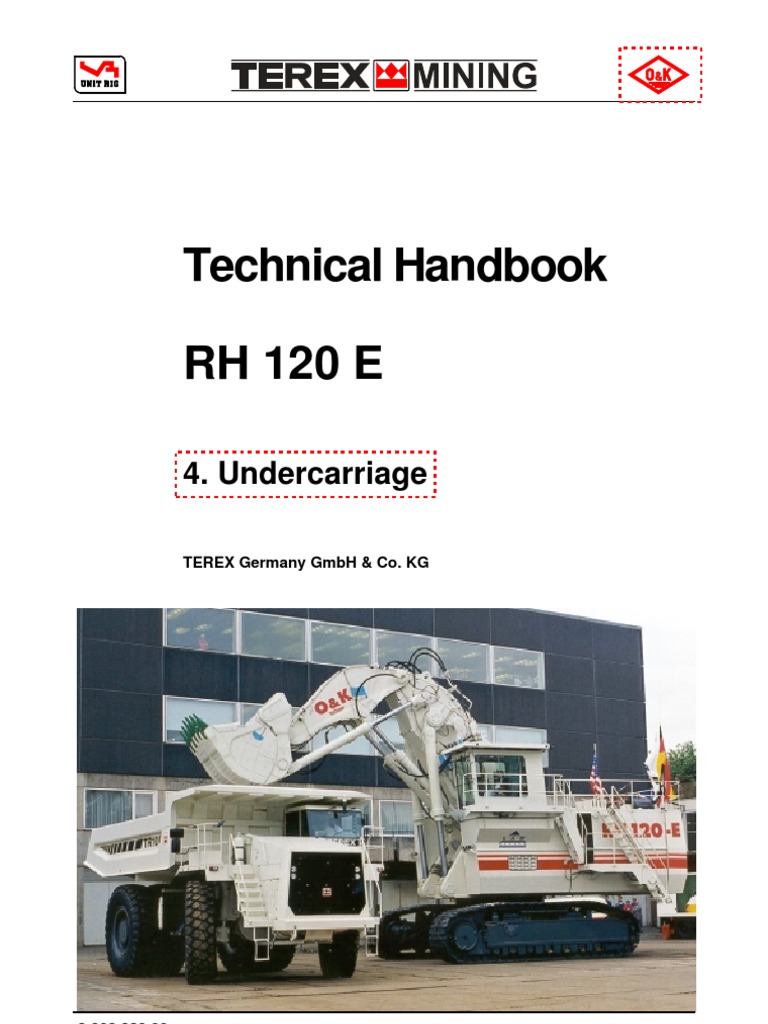RH120E Undercarriage Technical Handbook | PDF | Screw | Bearing ...