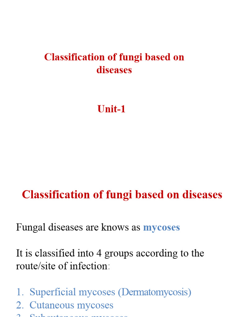 Classification Based On Diseases | PDF | Microbiology | Medical Specialties