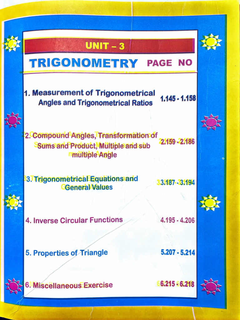 Trigonometry Polytechnic Math-1 | PDF