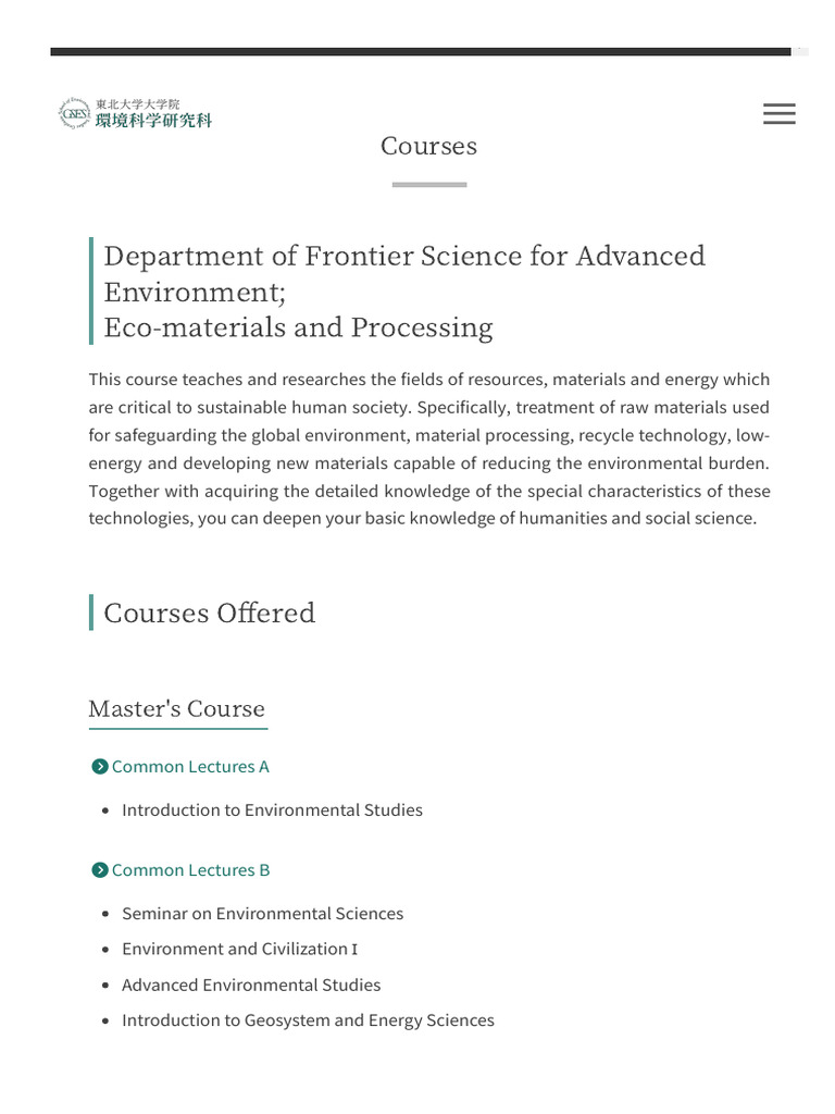 www-kankyo-tohoku-ac-jp-en-course2-1-html | Download Free PDF | Natural Environment ...