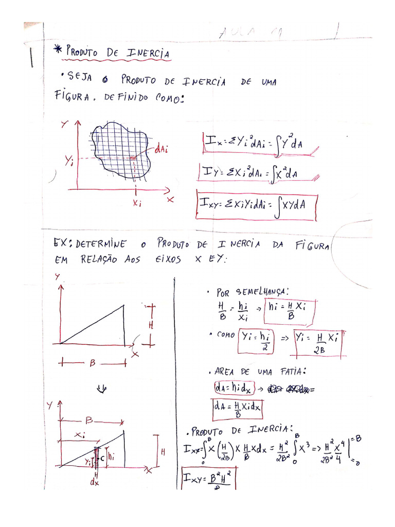Aula 03.06 - Produto de Inercia | PDF
