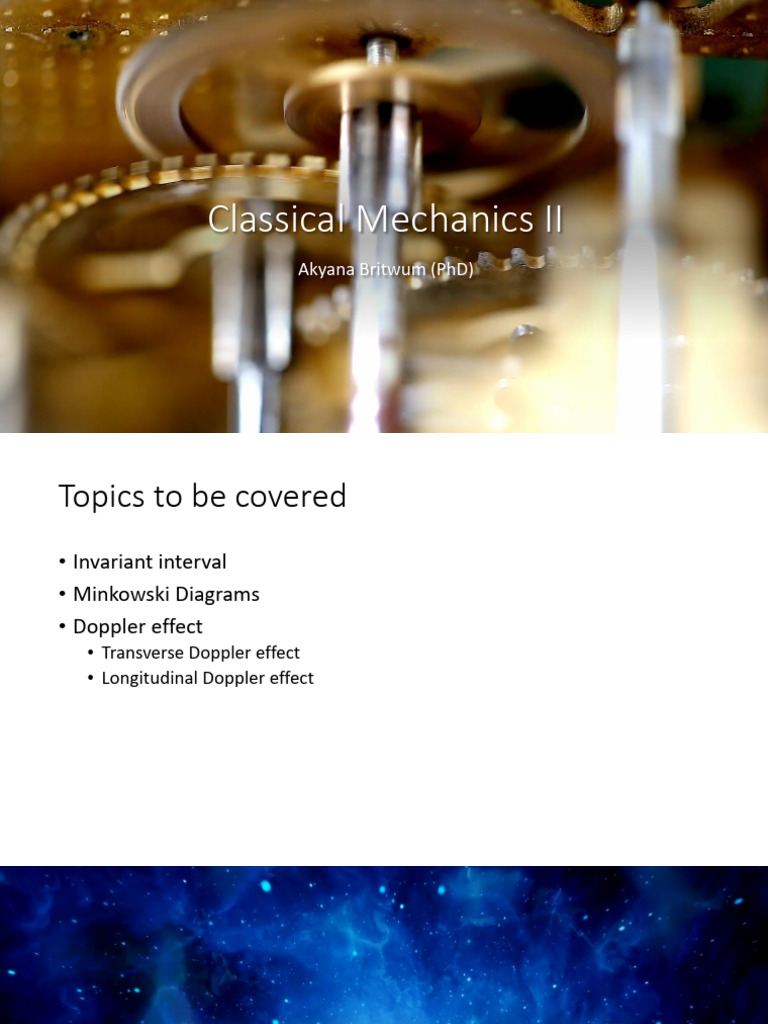 Invariant Interval Minkovski Diagrams Doppler Effect | PDF | Spacetime ...