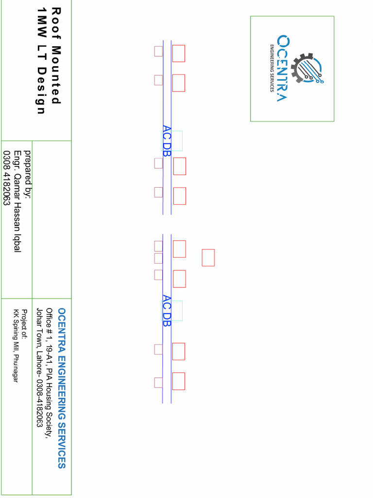 KK Mills, 1MW Roof Mounted LT Room Design for Solar Installation | PDF