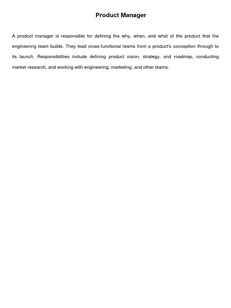 Product Manager | PDF