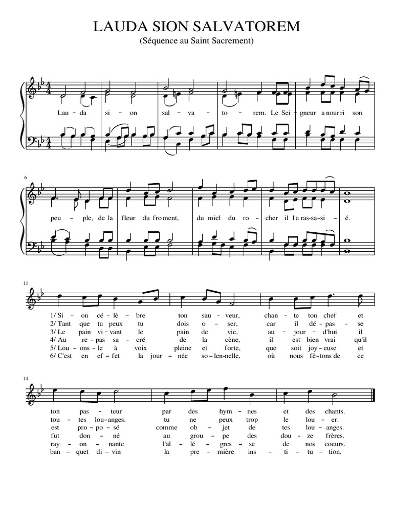 Lauda Sion Salvatorem-1 | PDF