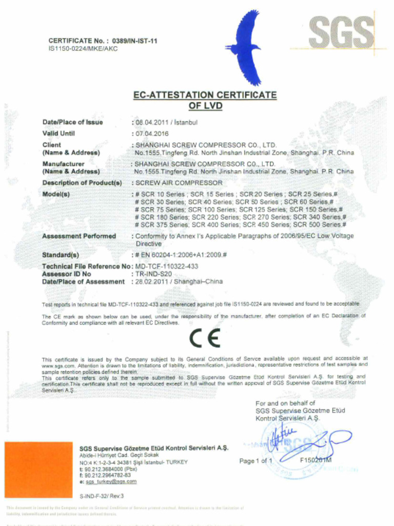 Updated SCR CE Certificate 2 | PDF