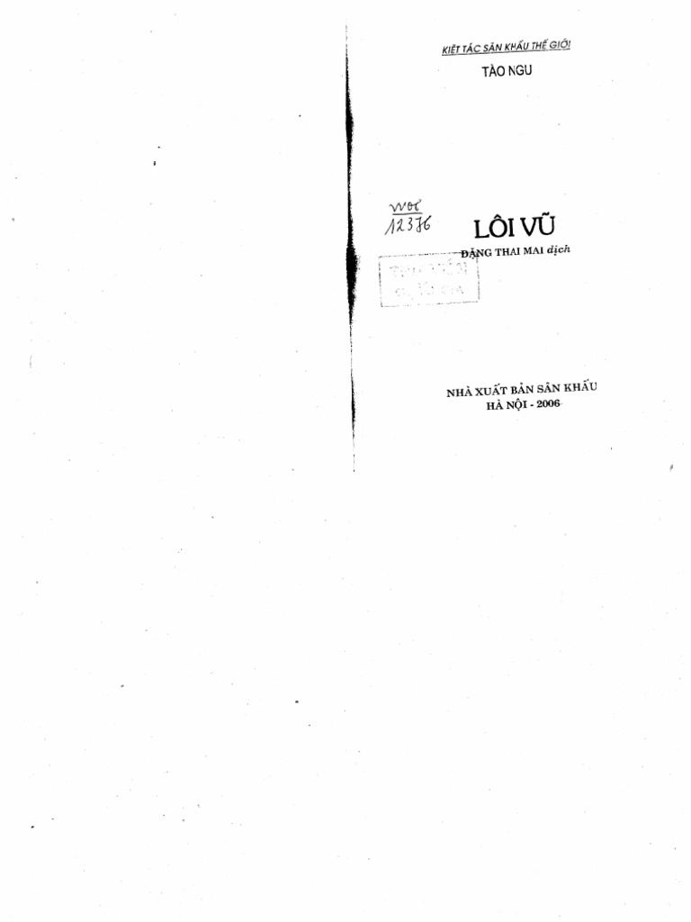 Loi Vu - Tao Ngu - 1933.1934 | PDF