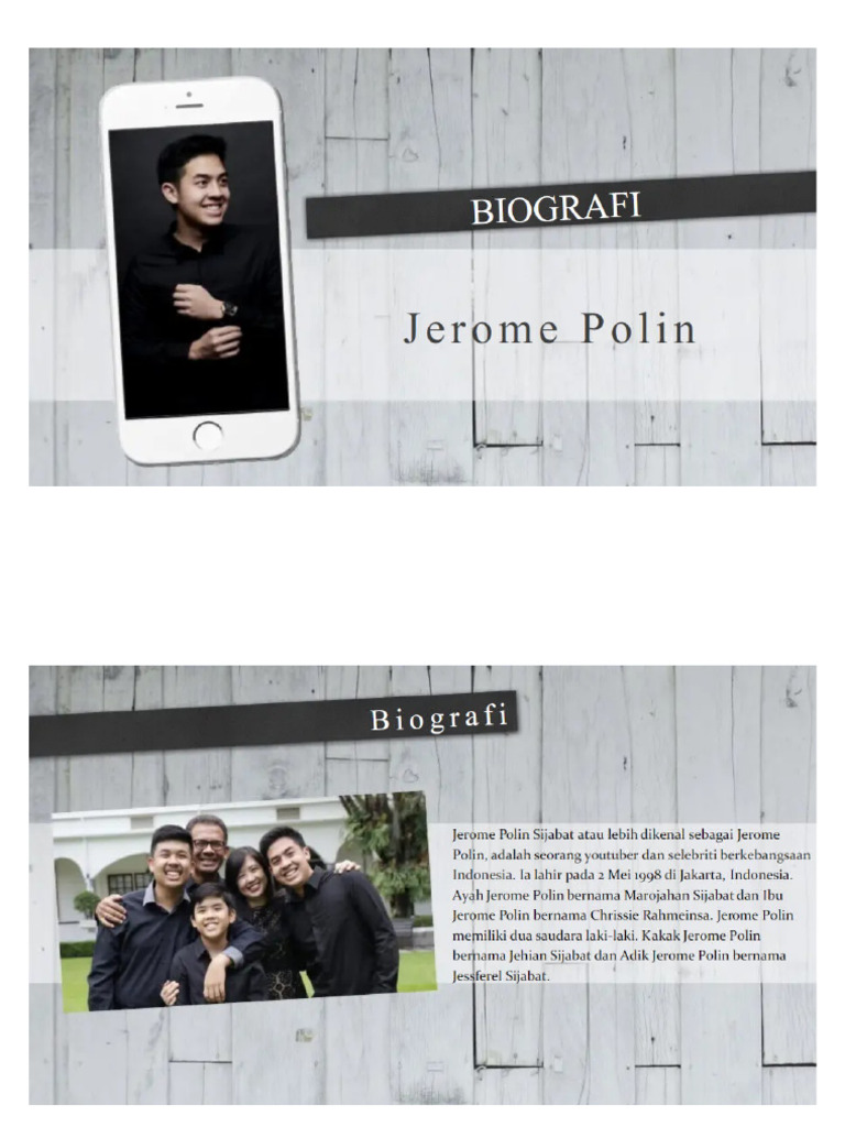 BIOGRAFI JEROME POLIN | PDF