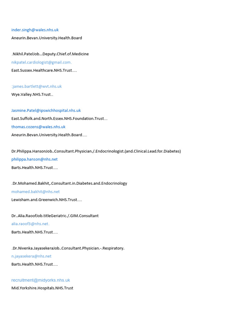 Clinical Attachment MAIL ID | PDF | Hospital | National Health Service