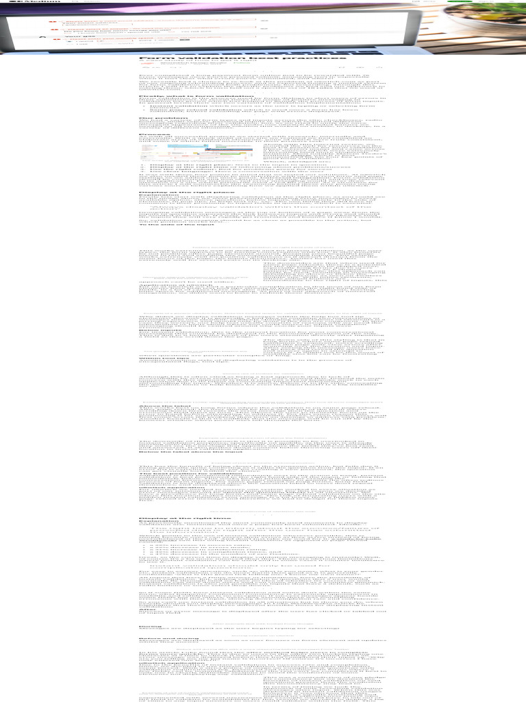 Form Validation Best Practices. A Case Study of How To Get It Right ...