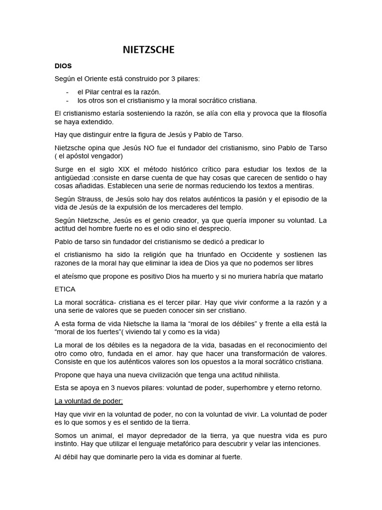 NIETZSCHE | PDF | Moralidad | Friedrich Nietzsche