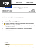 8 - Topic 4 Numeric and Geometric Patterns WS | PDF | Mathematics