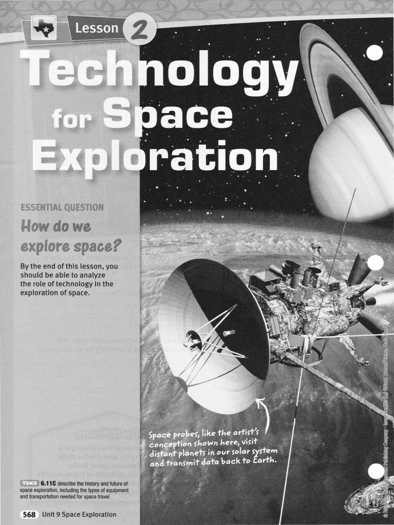 Unit 9 Lesson 2 Technology For Space Exploration | PDF