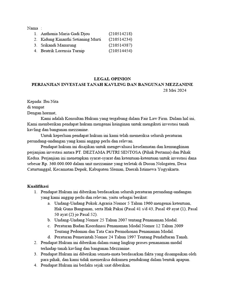 Tugas Perancangan Kontrak | PDF