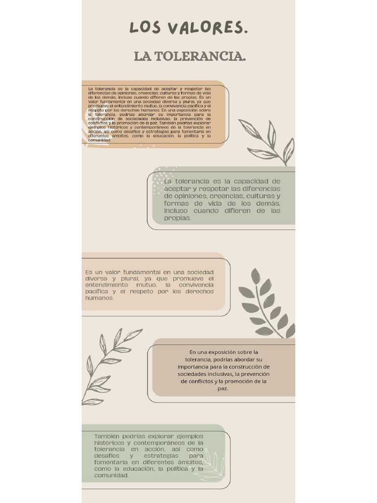 Presentación Sobre Los Valores. | PDF