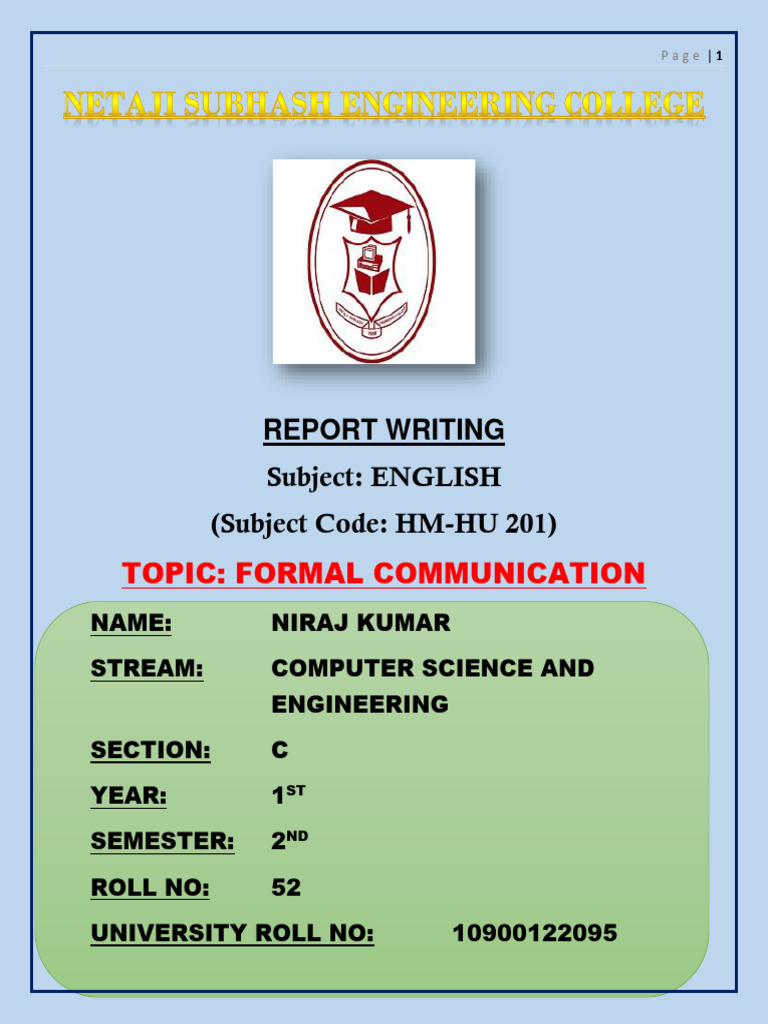Cse - Niraj Kumar | PDF | Communication | Hierarchy