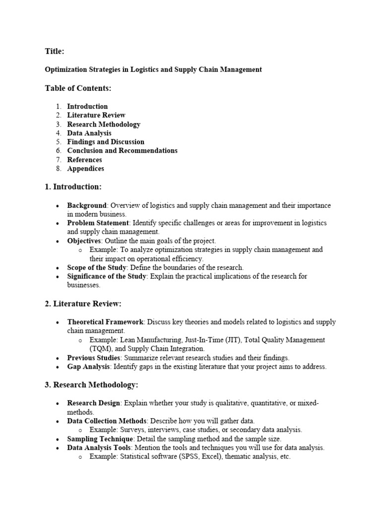 Logistics Optimization Strategies Guide | PDF | Methodology | Data Analysis
