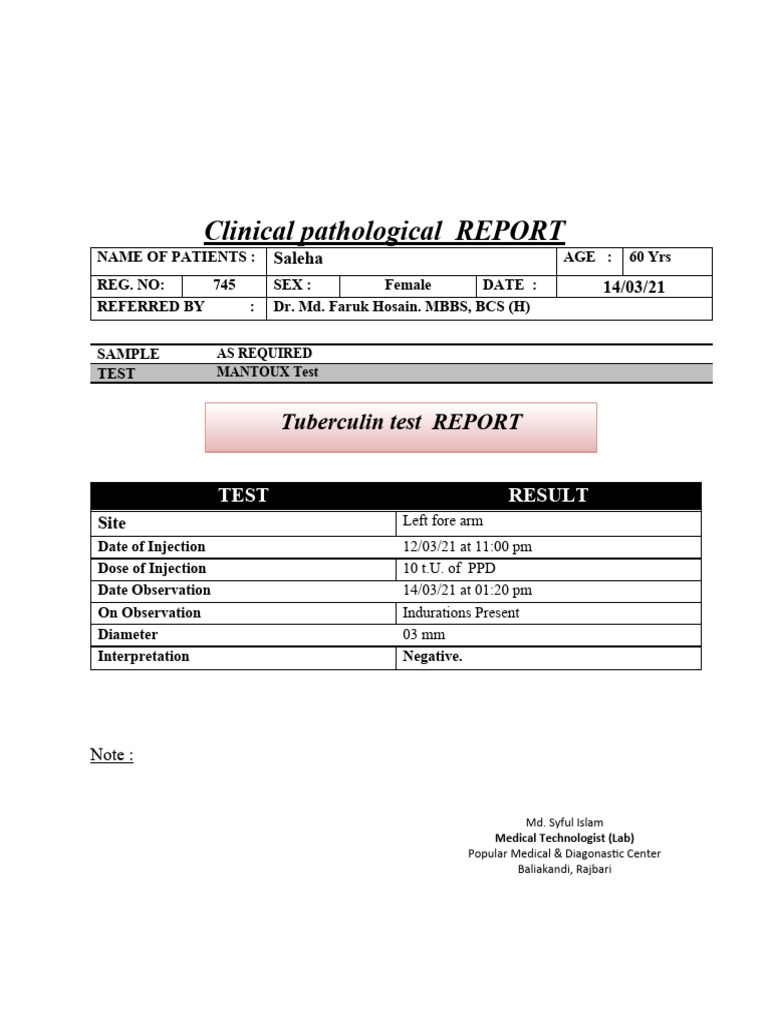 MT Test Report | PDF