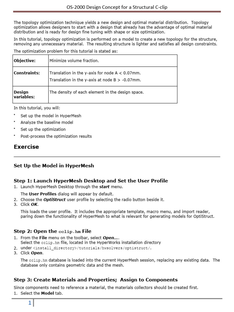 OS-2000 Design Concept For A Structural C-Clip | PDF | Mathematical ...