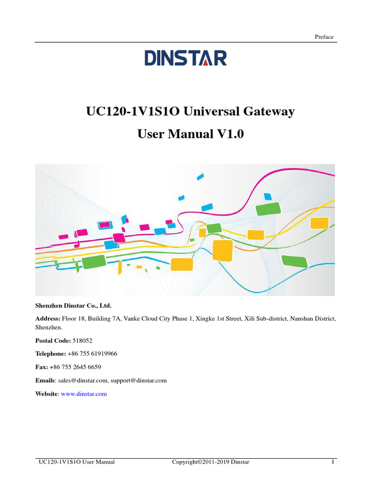 UC120 IP PBX User Manual | Download Free PDF | Computer Network | Ip Address