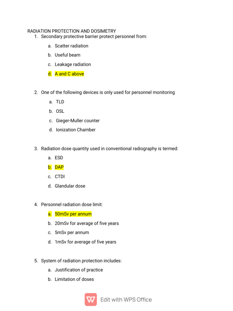 Radiation Protection at Board-1 | PDF | Radiation Protection | Dosimetry
