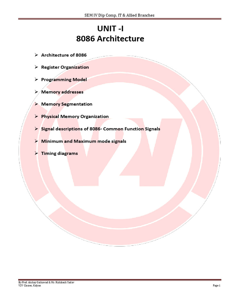 8086 PDF | PDF | Central Processing Unit | Pointer (Computer Programming)
