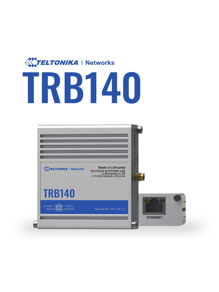 trb140 Datasheet 2023 v11 | PDF | Port (Computer Networking) | Firewall ...