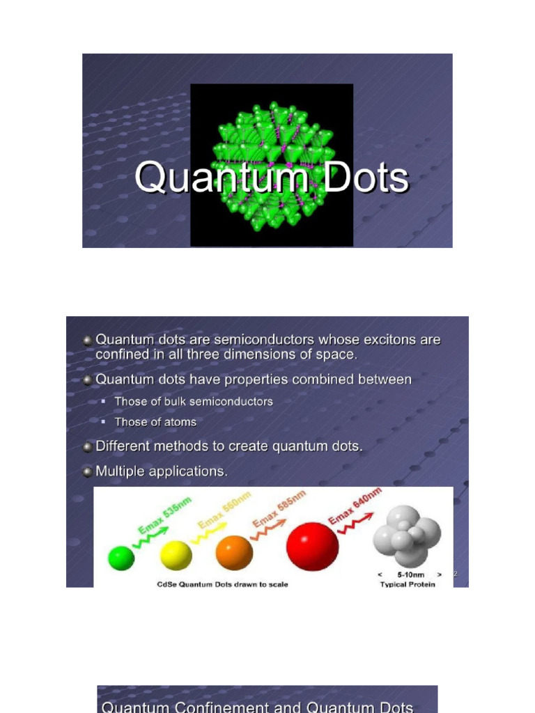 Quantom Dots Wires and Wells | PDF
