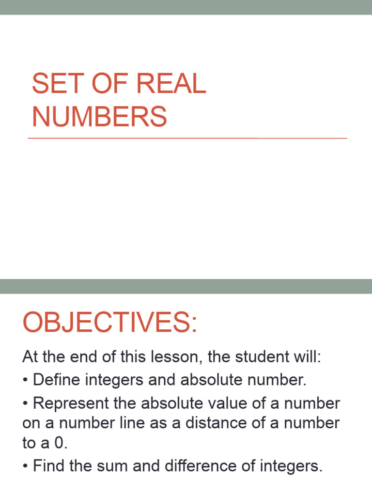 Integers | PDF | Numbers | Integer