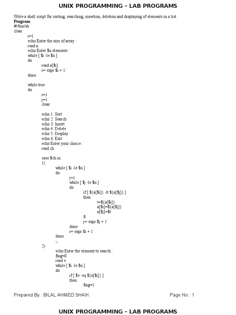 Shell Script Command Line Interface Computer File