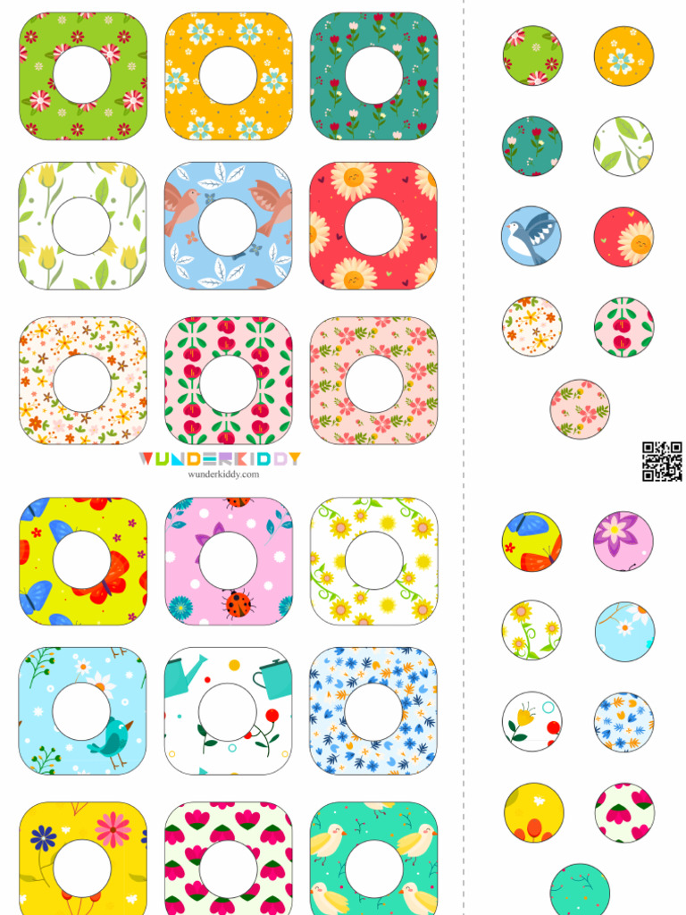 Wunderkiddy Spring Cut and Glue | PDF