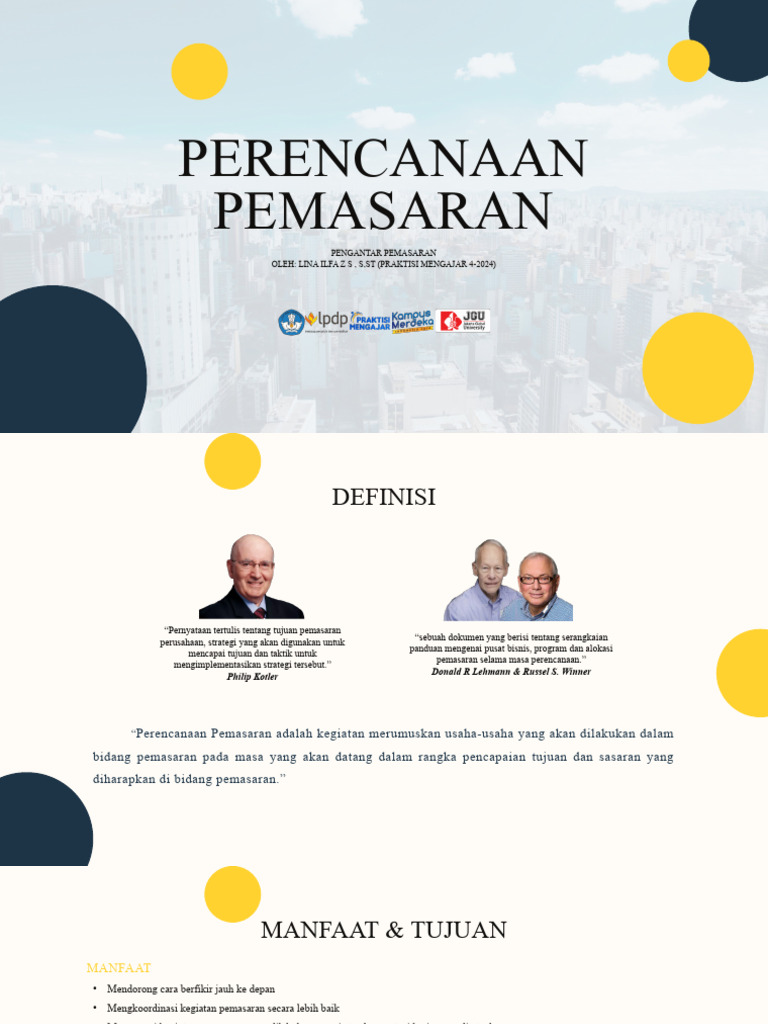 Perencanaan Pemasaran-Lina PM4 | PDF | Pengelolaan Keuangan & Uang | Seni
