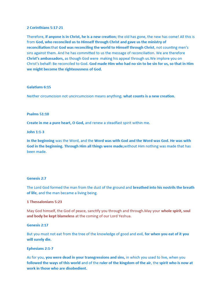 New Creation in Christ Explained | PDF | Jesus | God