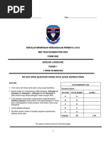UASA English Form 2 Exam Guide | PDF
