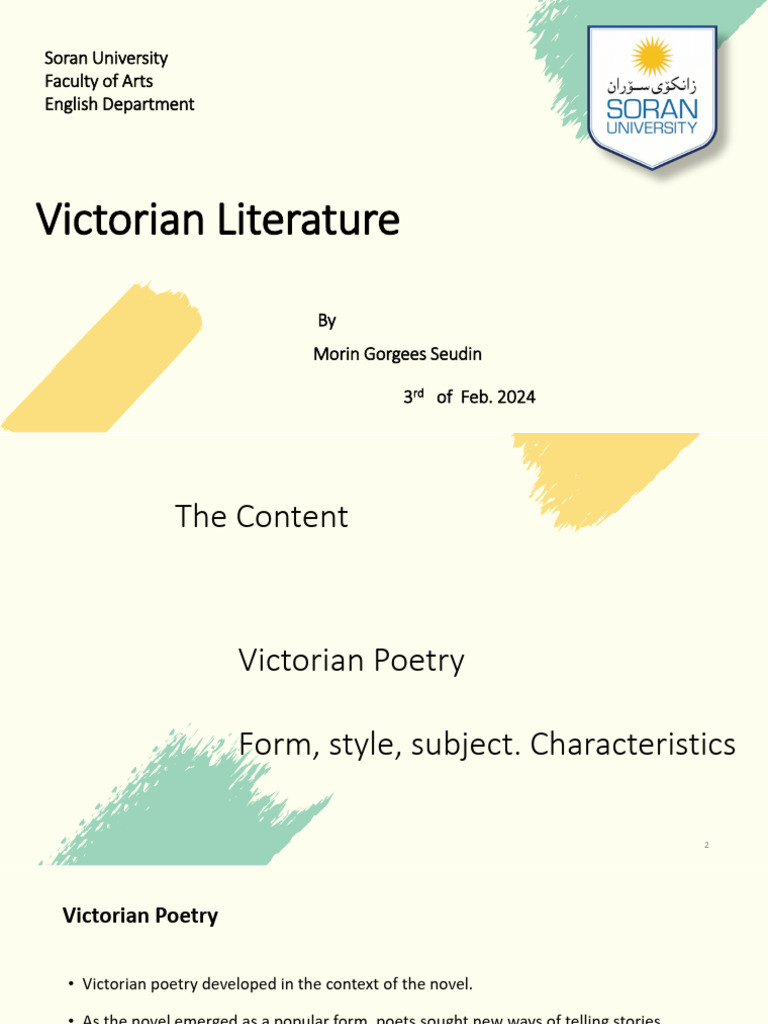 Victorian Poetry | PDF | Poetry | Victorian Literature