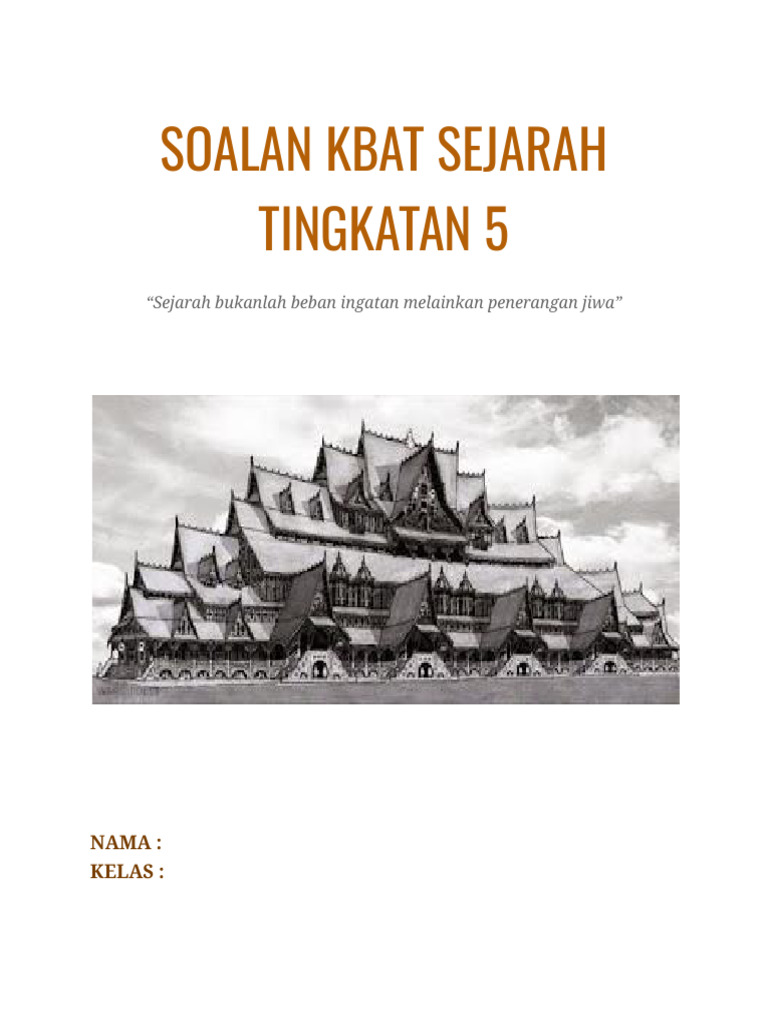 SOALAN-KBAT-SEJARAH-TINGKATAN-5-Bab-1-5 | PDF
