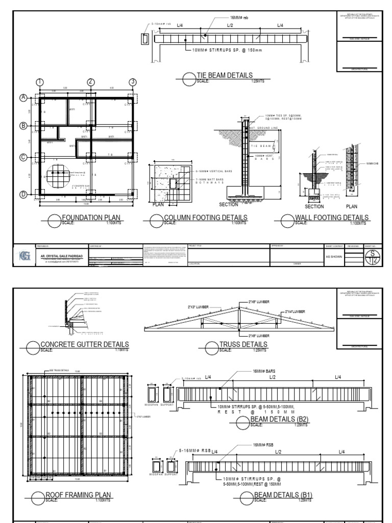 Structural Plan | PDF | Civil Engineering | Building Engineering