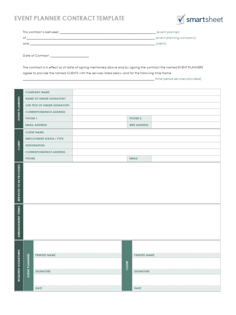 IC-Event-Planning-Templates-Event-Planner-Contract-Template1-PDF | PDF ...