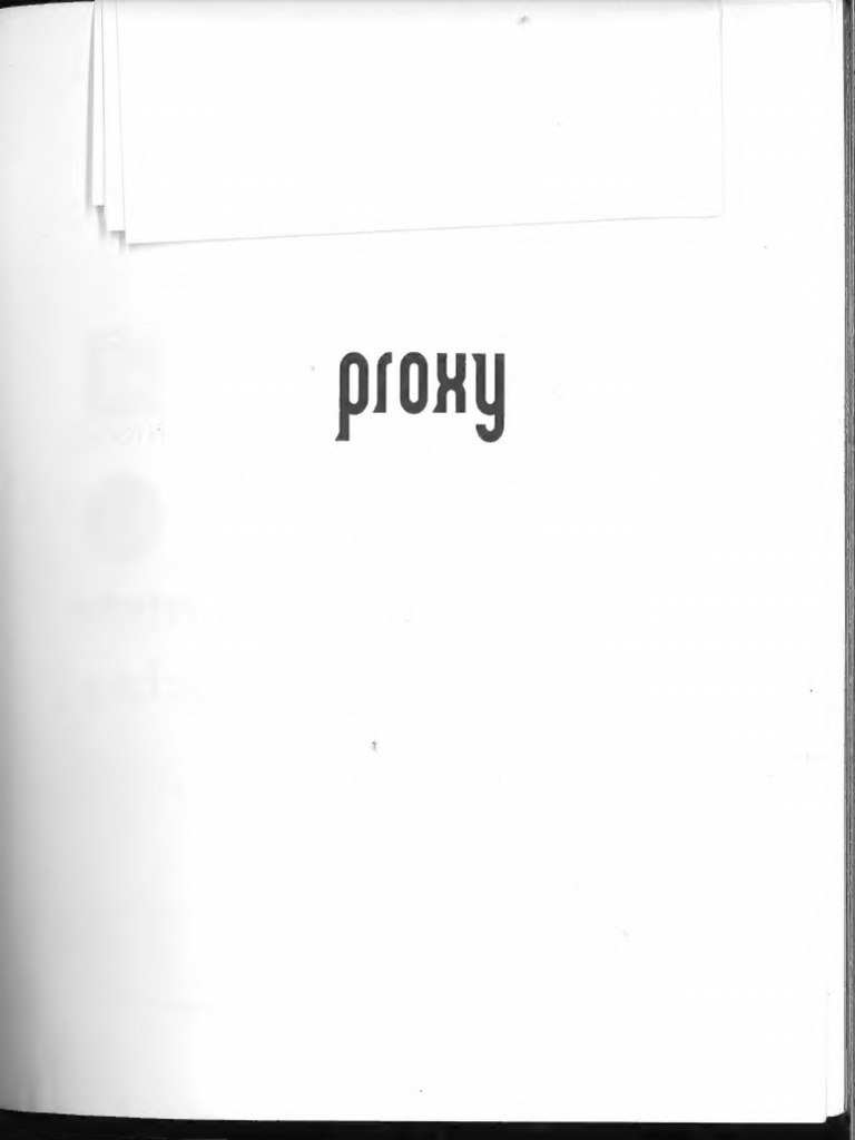 Proxy | PDF