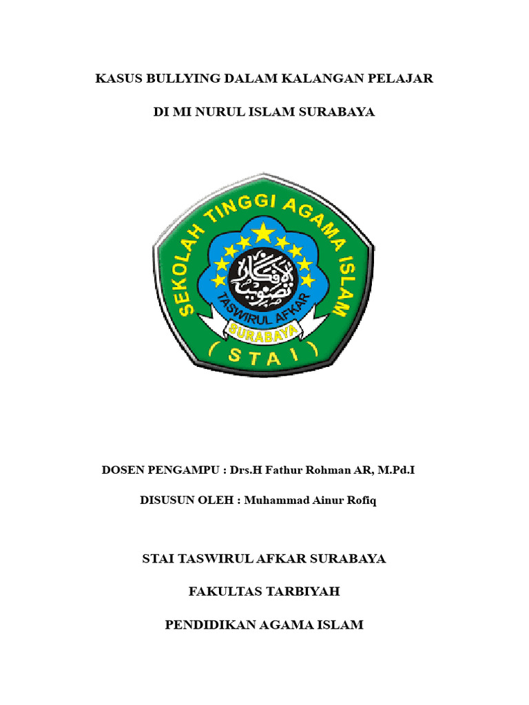 Kasus Bullying Dalam Kalangan Pelajar. Pak Fathur | PDF | Kesehatan Holistik