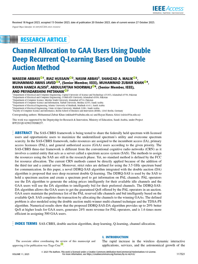 IEEE Access 2 | PDF | Radio Spectrum | Auction