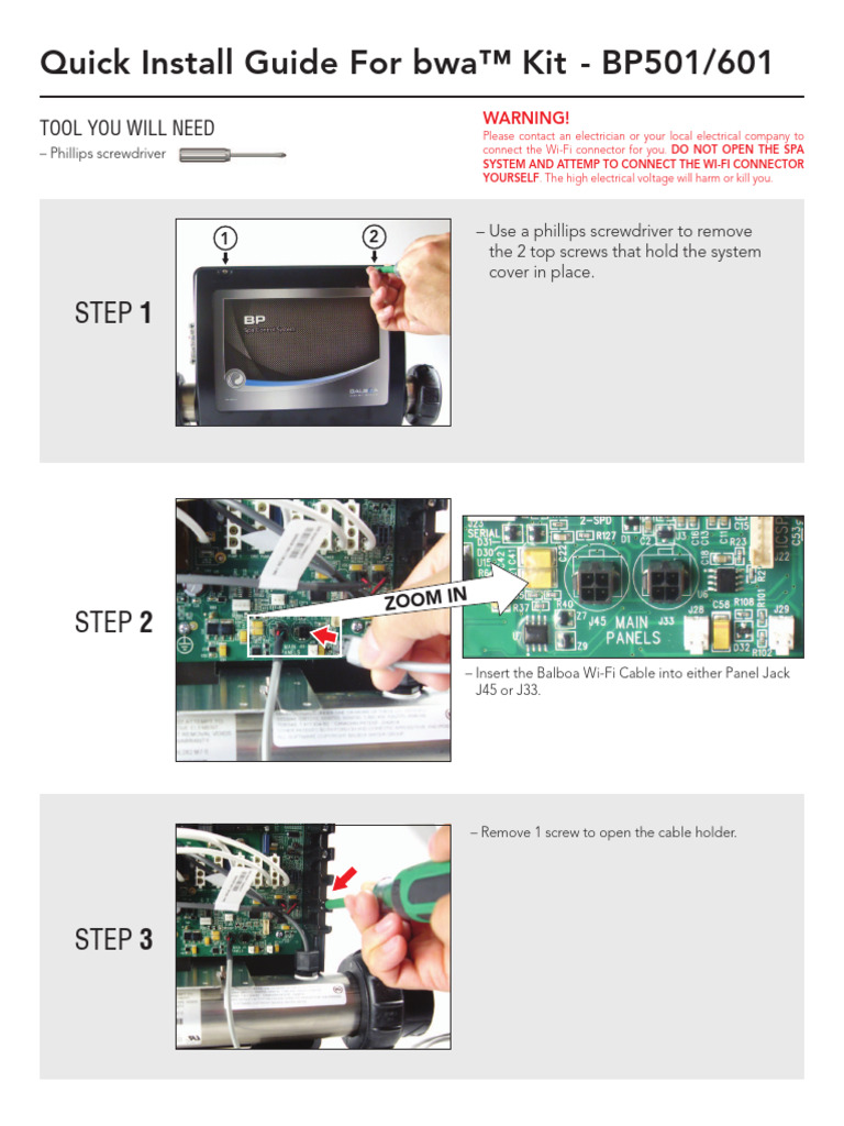 Bwa Installation BP501 - 601 | PDF | Electrical Connector | Electric Power