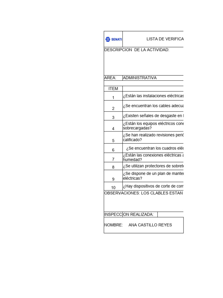 Checklist Administrativo. | Descargar gratis PDF | Factores humanos y ...
